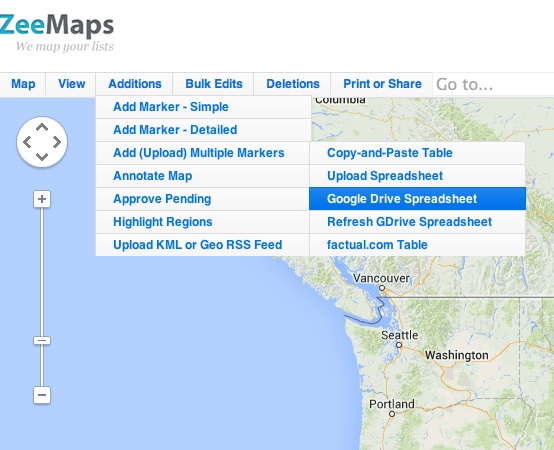 Auto-Update Map from Google Drive Spreadsheets - ZeeMaps Blog