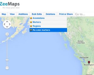 Re-Color Map Markers on ZeeMaps